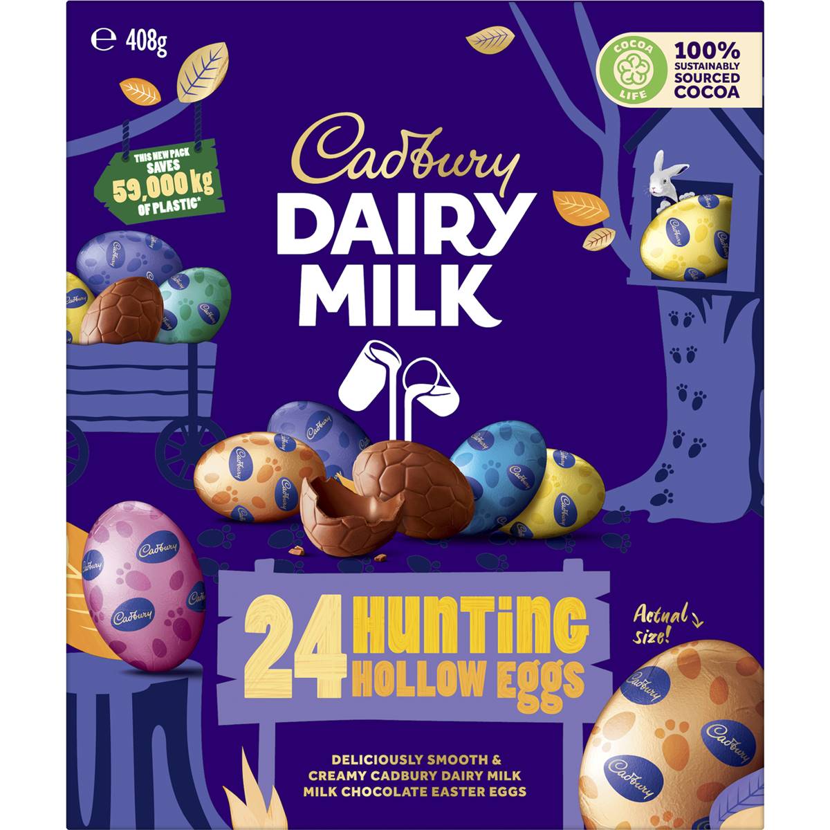Cadbury Easter Chocolate 24 Piece Crate Hunting Eggs Carton 408g ...