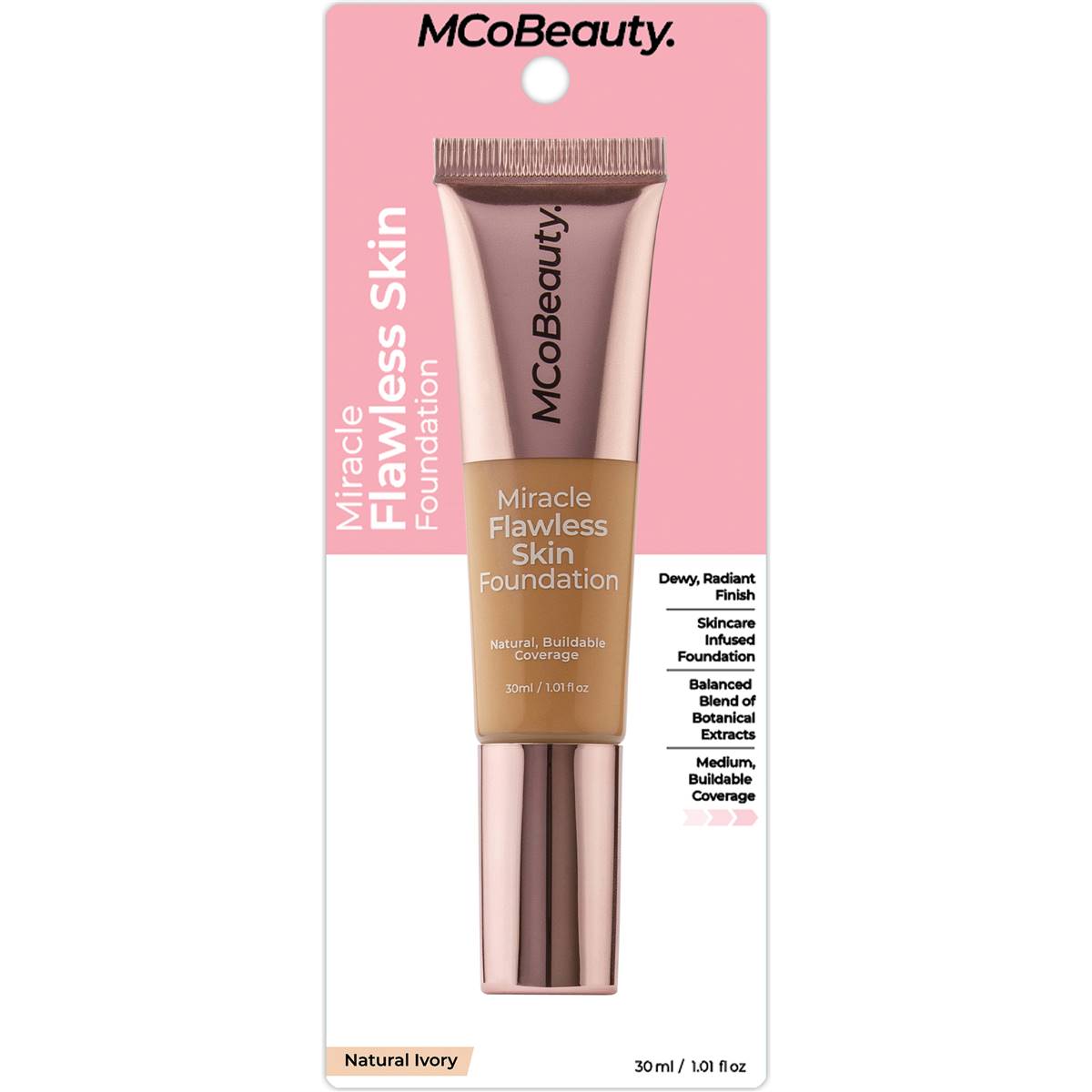 Mcobeauty Miracle Flawless Skin Foundation Natural Ivory 30ml | Woolworths Mcobeauty Miracle Flawless Skin Foundation Natural Ivory 30ml | Woolworths