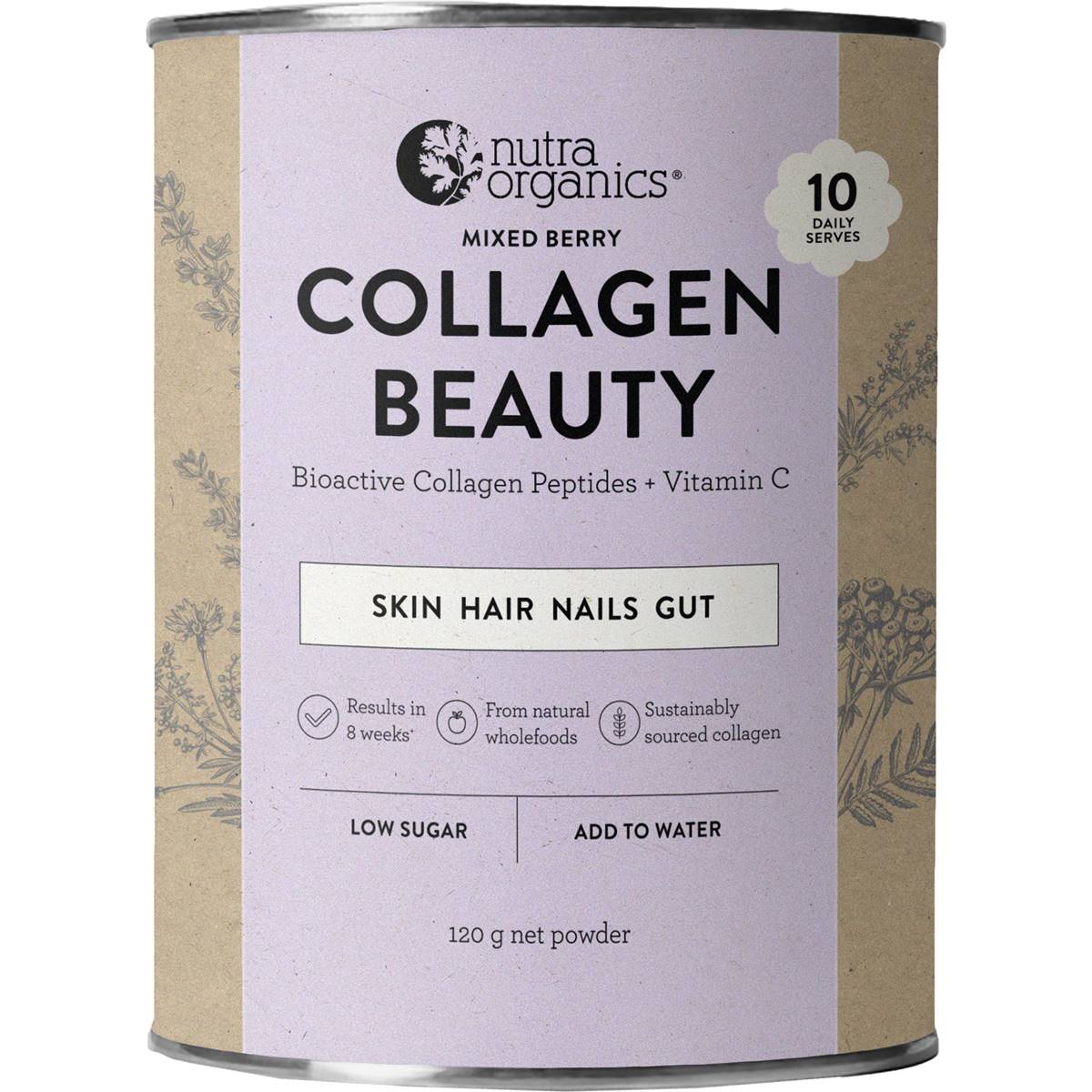 Nutra Organics Collagen Beauty Powder 120g | Woolworths