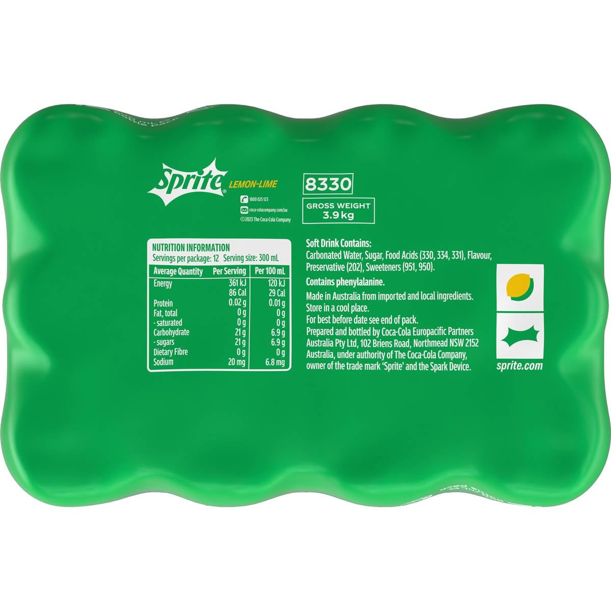 Sprite Lemonade 300ml X 12 Pack | Woolworths