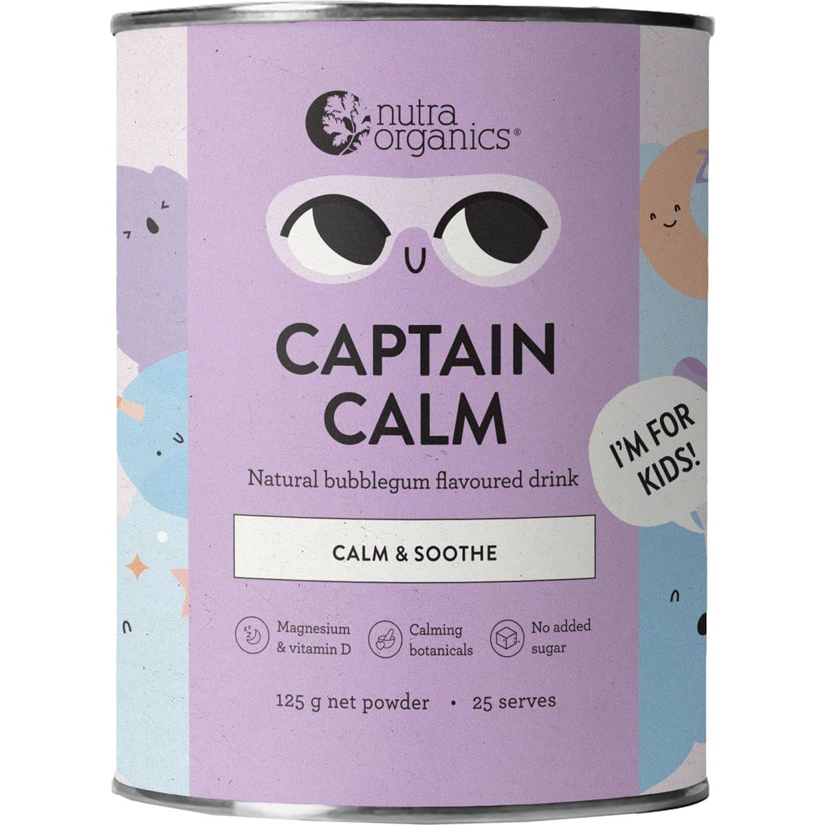 Nutra Organics Captain Calm Powder 125g | Woolworths