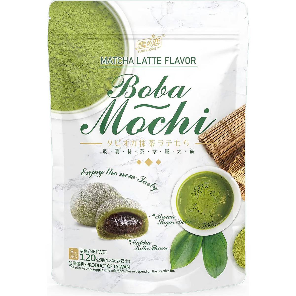Yuki & Love Boba Mochi Matcha Latte 120g | Woolworths