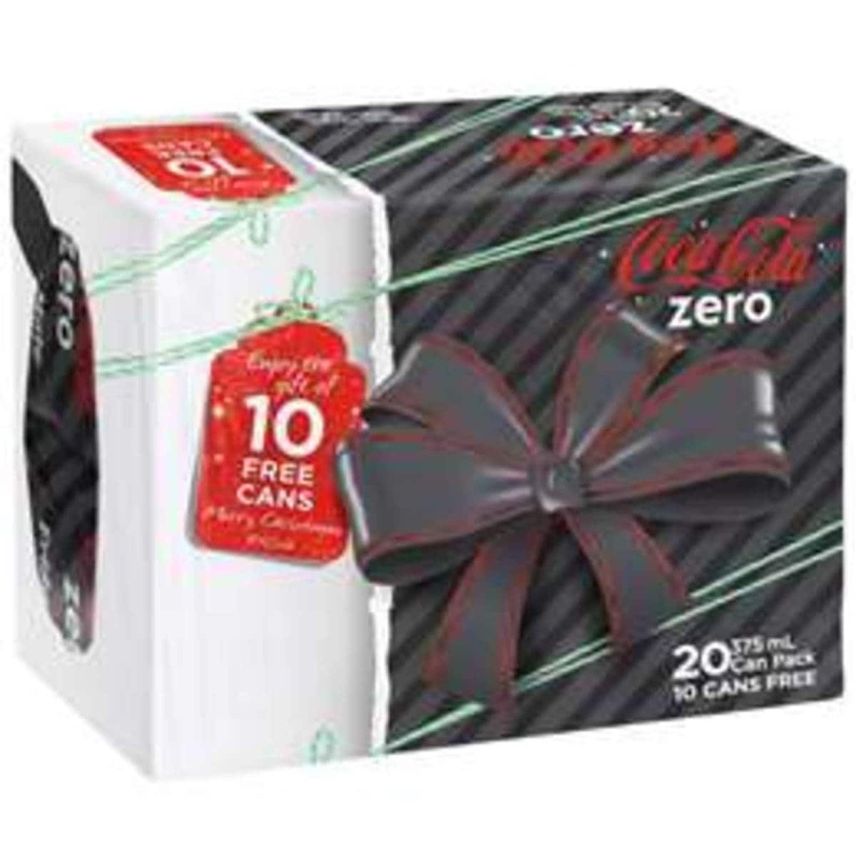 Coca Cola Zero 2x 10x375ml Pack | Woolworths