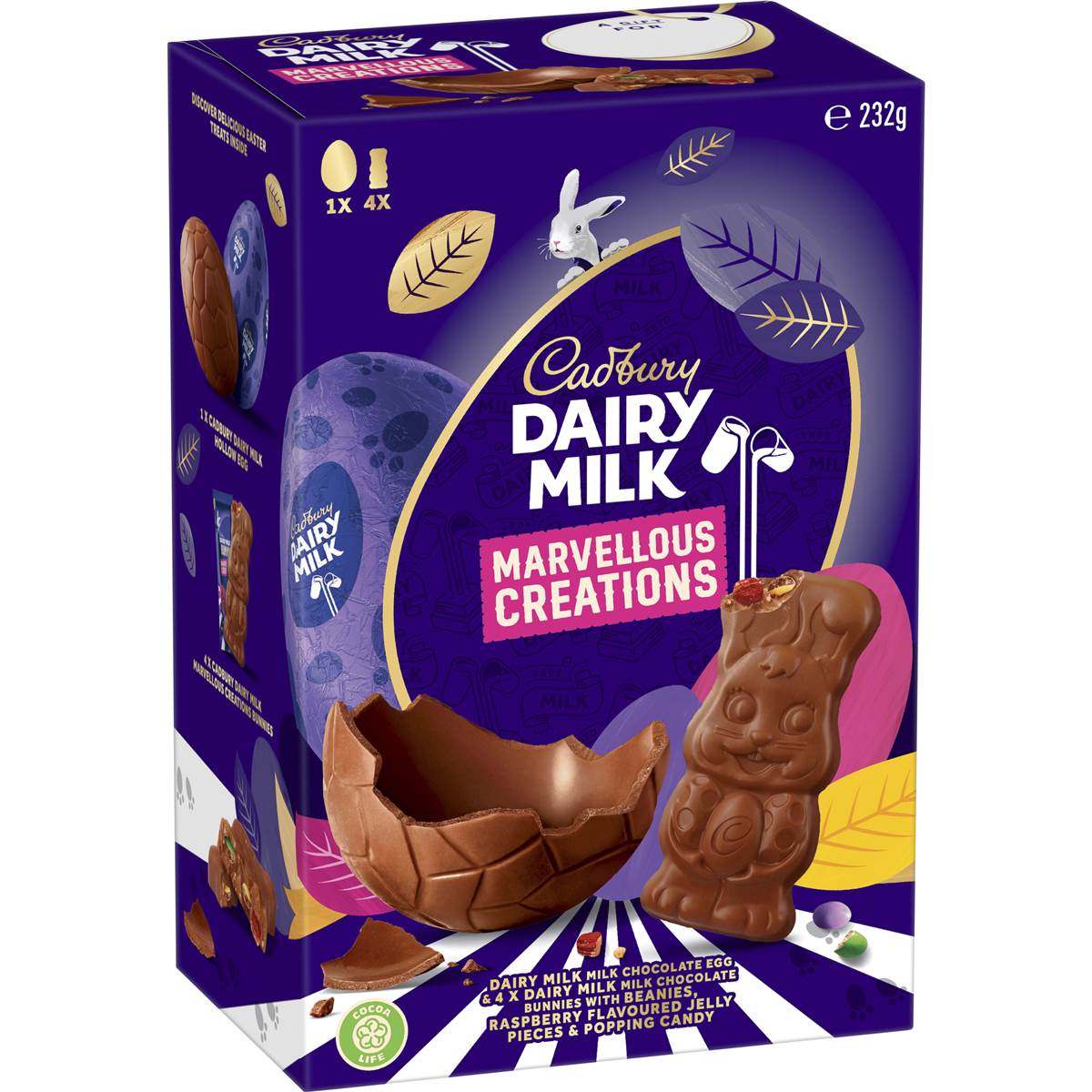Cadbury Dairy Milk Chocolate Hollow Egg Marvelous Creations Box 232g ...