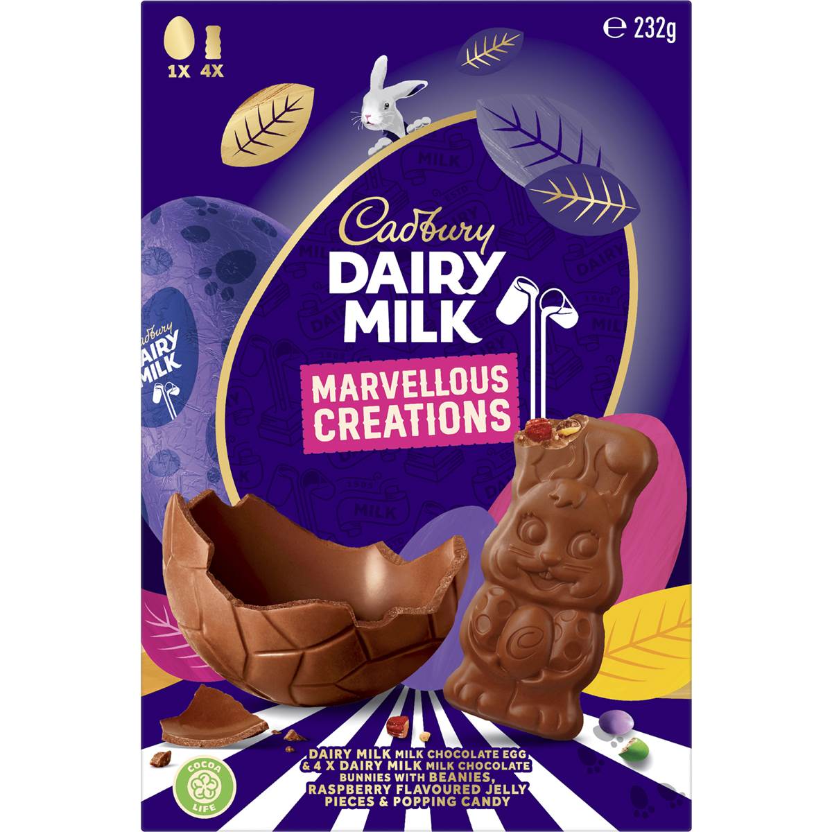 Cadbury Dairy Milk Chocolate Hollow Egg Marvelous Creations Box 232g ...
