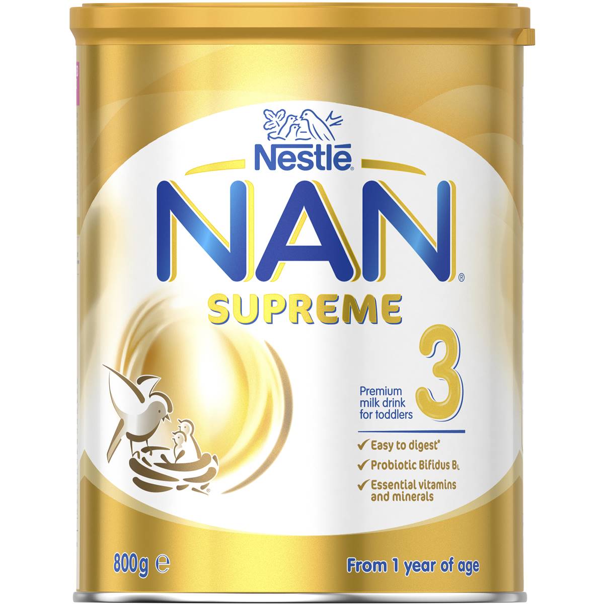 Nestle Nan Supreme 3 Toddler 12+ Months Milk Formula Powder 800g ...