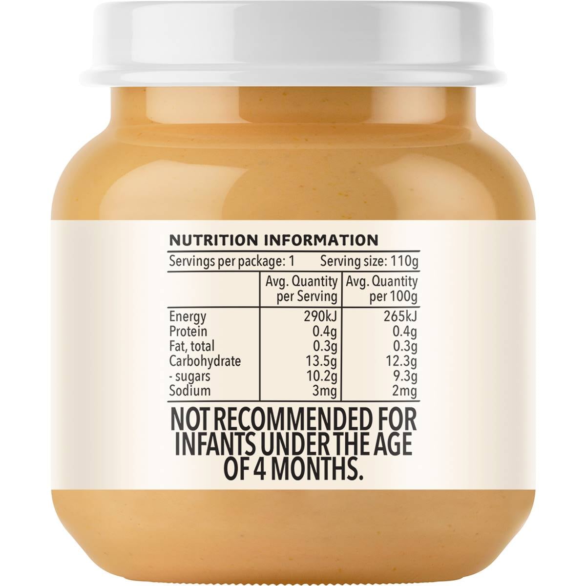 Heinz Baby Food Pear Puree 4+ Months 110g | Woolworths