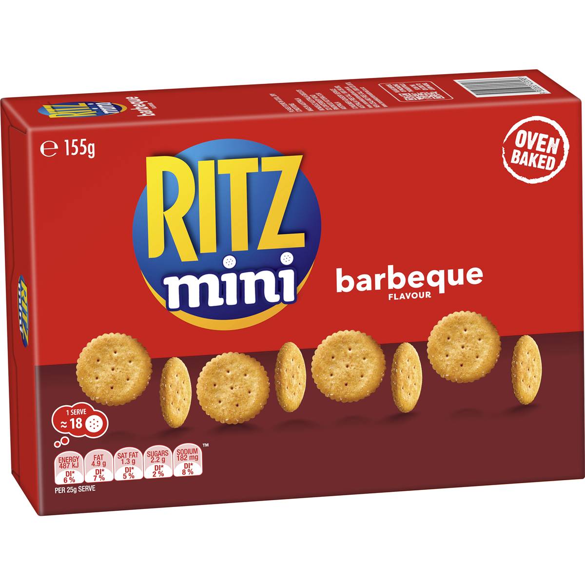 Ritz Mini Crackers Barbeque Flavour 155g | Woolworths