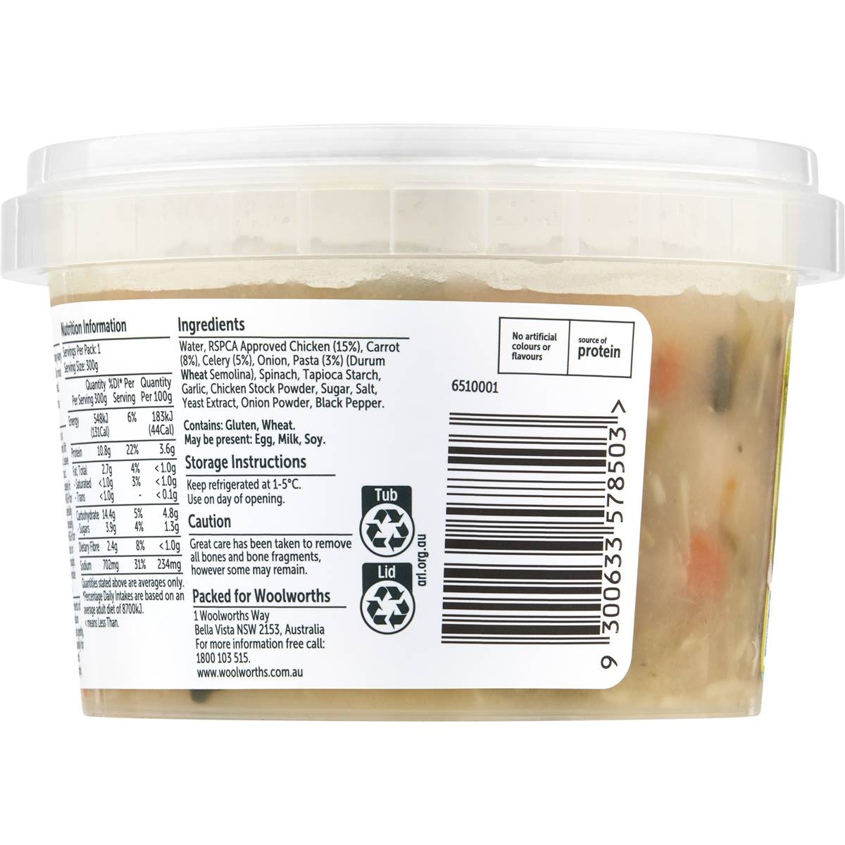 Woolworths Fresh Chicken Noodle Soup 300g | Woolworths Woolworths Fresh Chicken Noodle Soup 300g | Woolworths