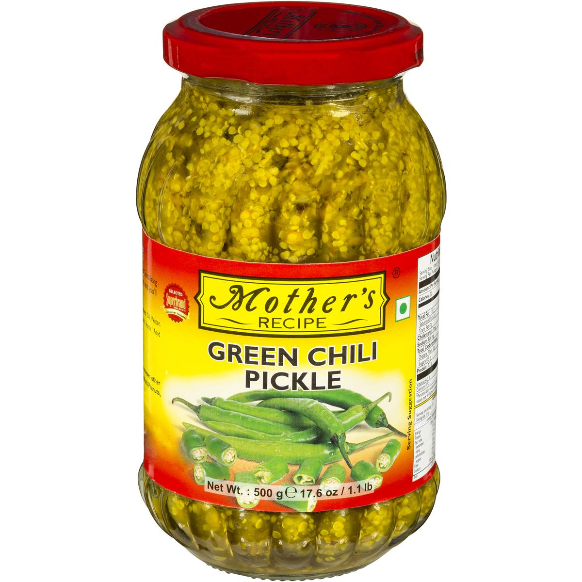 Mother's Recipe Green Chilli Pickle 500g | Woolworths