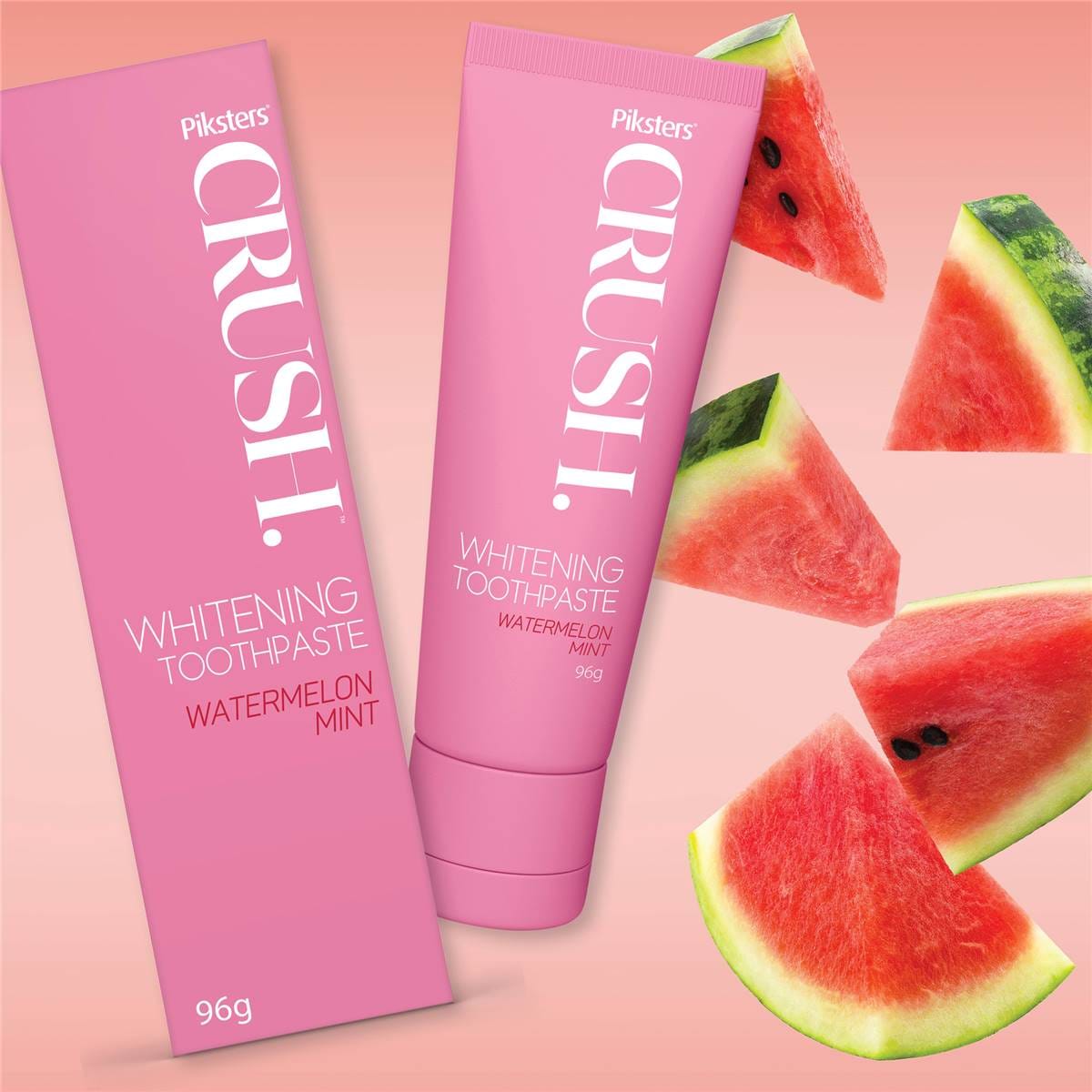 Piksters Crush Whitening Toothpaste Watermelon 96g | Woolworths