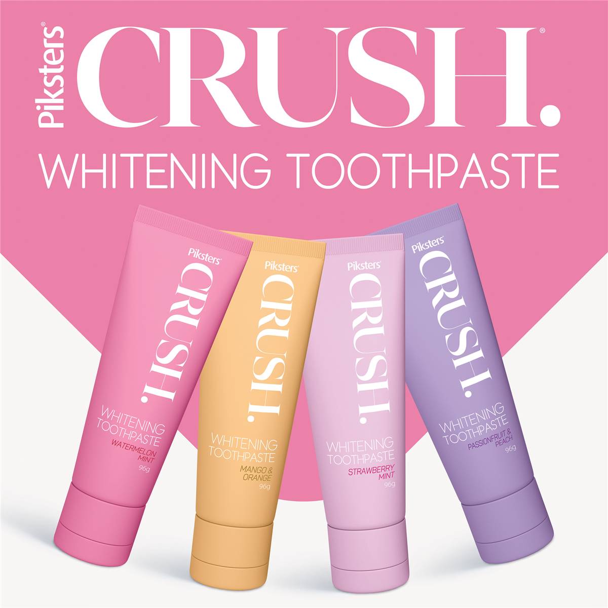 Piksters Crush Whitening Toothpaste Watermelon 96g | Woolworths