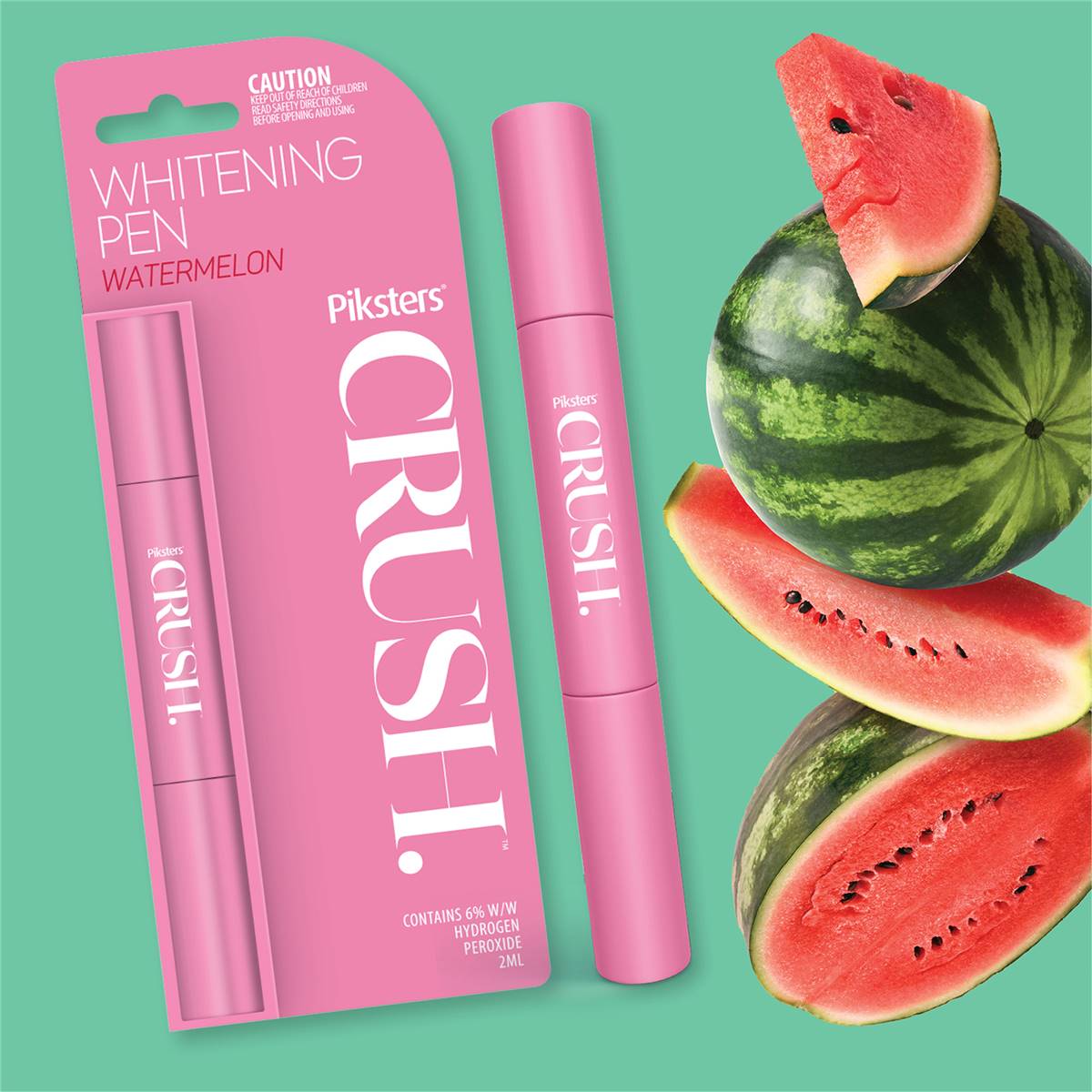 Piksters Crush Whitening Pen Watermelon 2ml | Woolworths