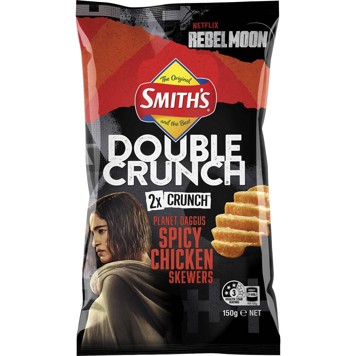 Smith's Double Crunch Spicy Chicken Skewers 150g | Woolworths