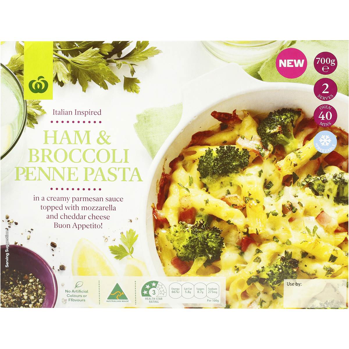 Woolworths Pasta Melt Ham & Broccoli 700g | Woolworths