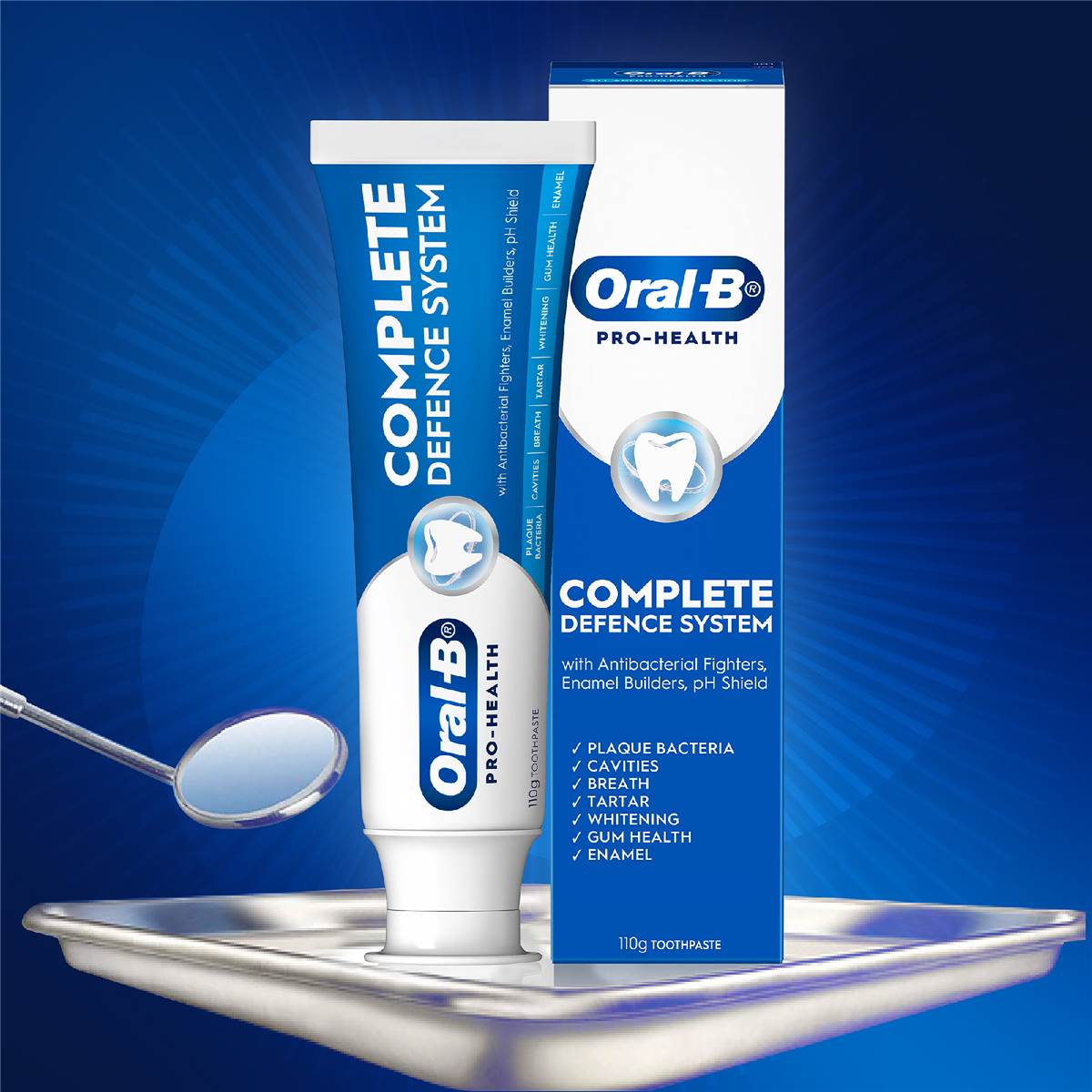 Oral B Pro Health Complete Defence System Whitening Toothpaste 110g ...