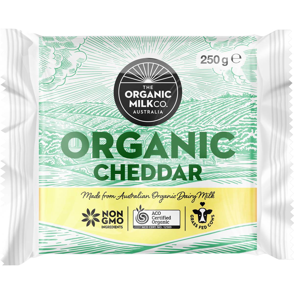 The Organic Milk Co. Organic Cheddar Cheese 250g | Woolworths