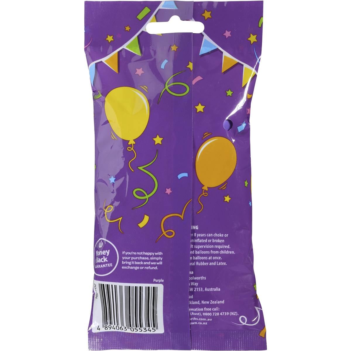 Woolworths Balloons Round Purple 12 Pack | Woolworths