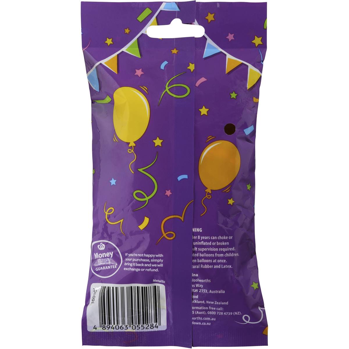 Woolworths Balloons Round Silver/gold 12 Pack | Woolworths