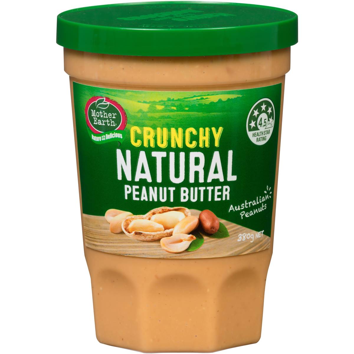 Mother Earth Peanut Butter Crunchy 380g | Woolworths
