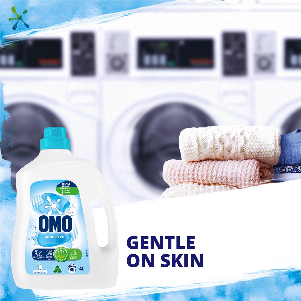 Omo Sensitive Liquid Detergent Front & Top Loader 4l | Woolworths