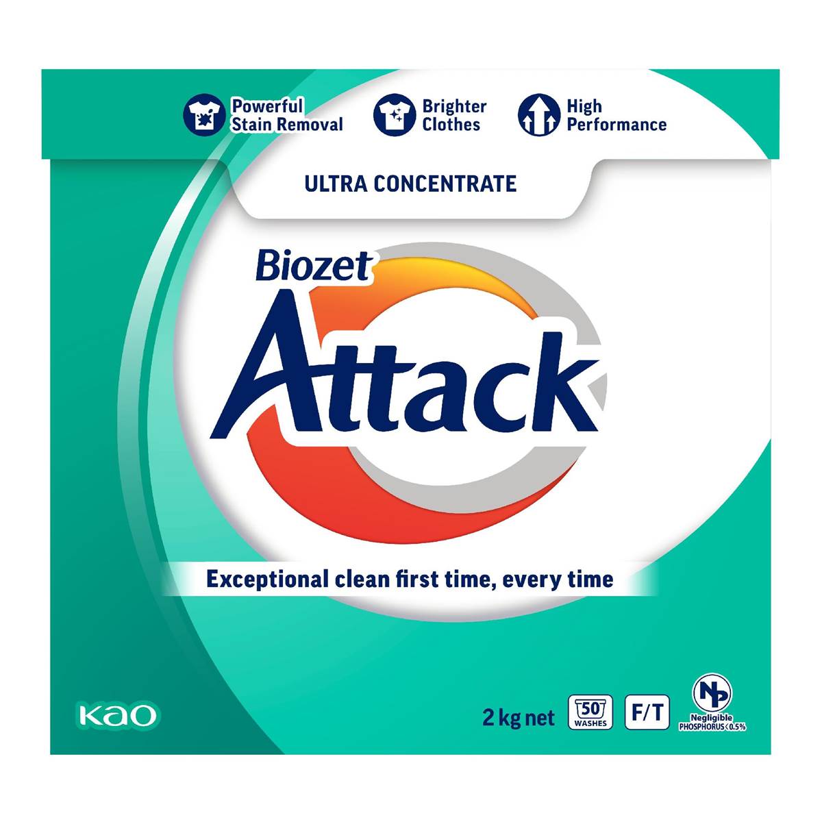 Biozet Attack Front & Top Loader Laundry Powder 2kg | Woolworths