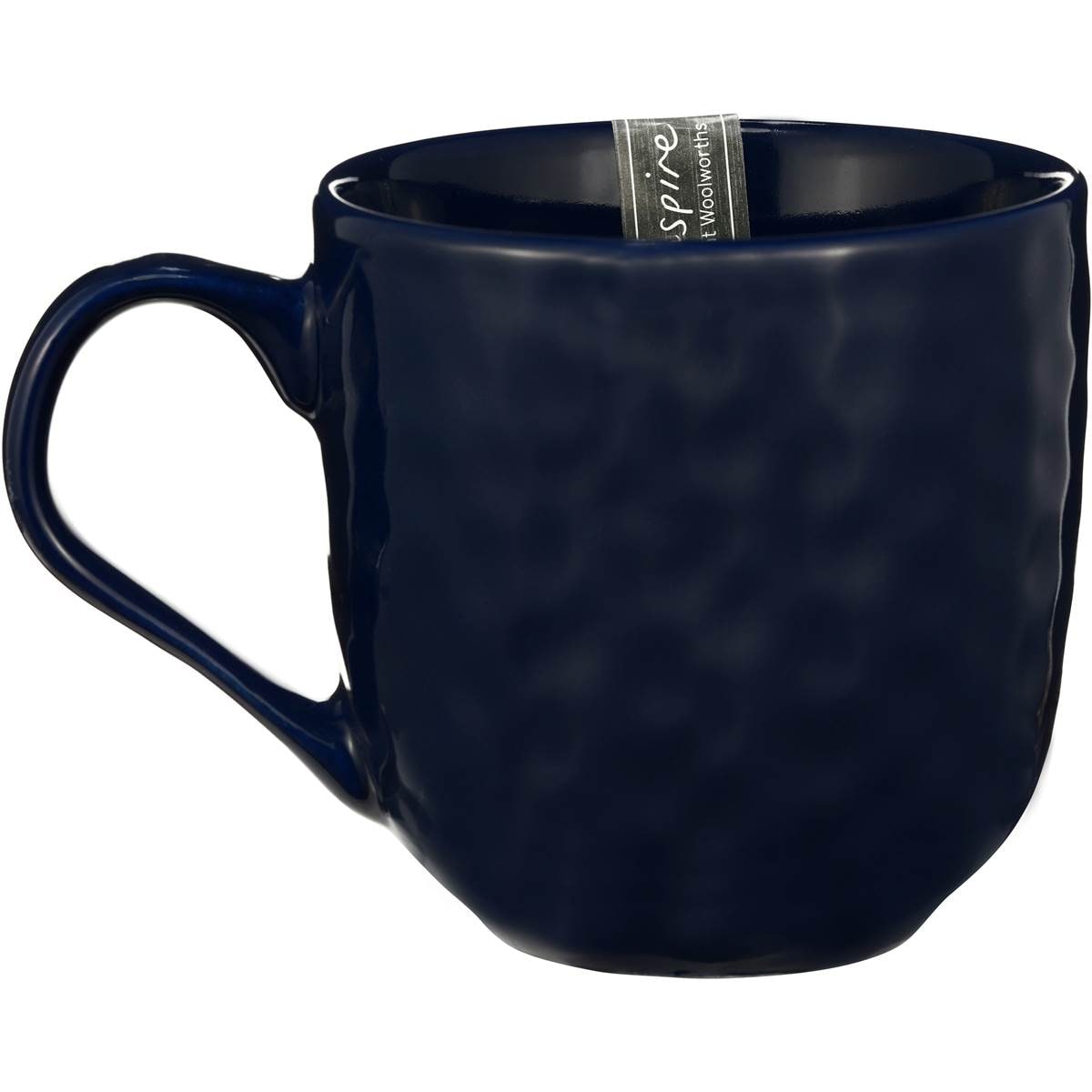Inspire Embossed Mug Deep Blue Each | Woolworths