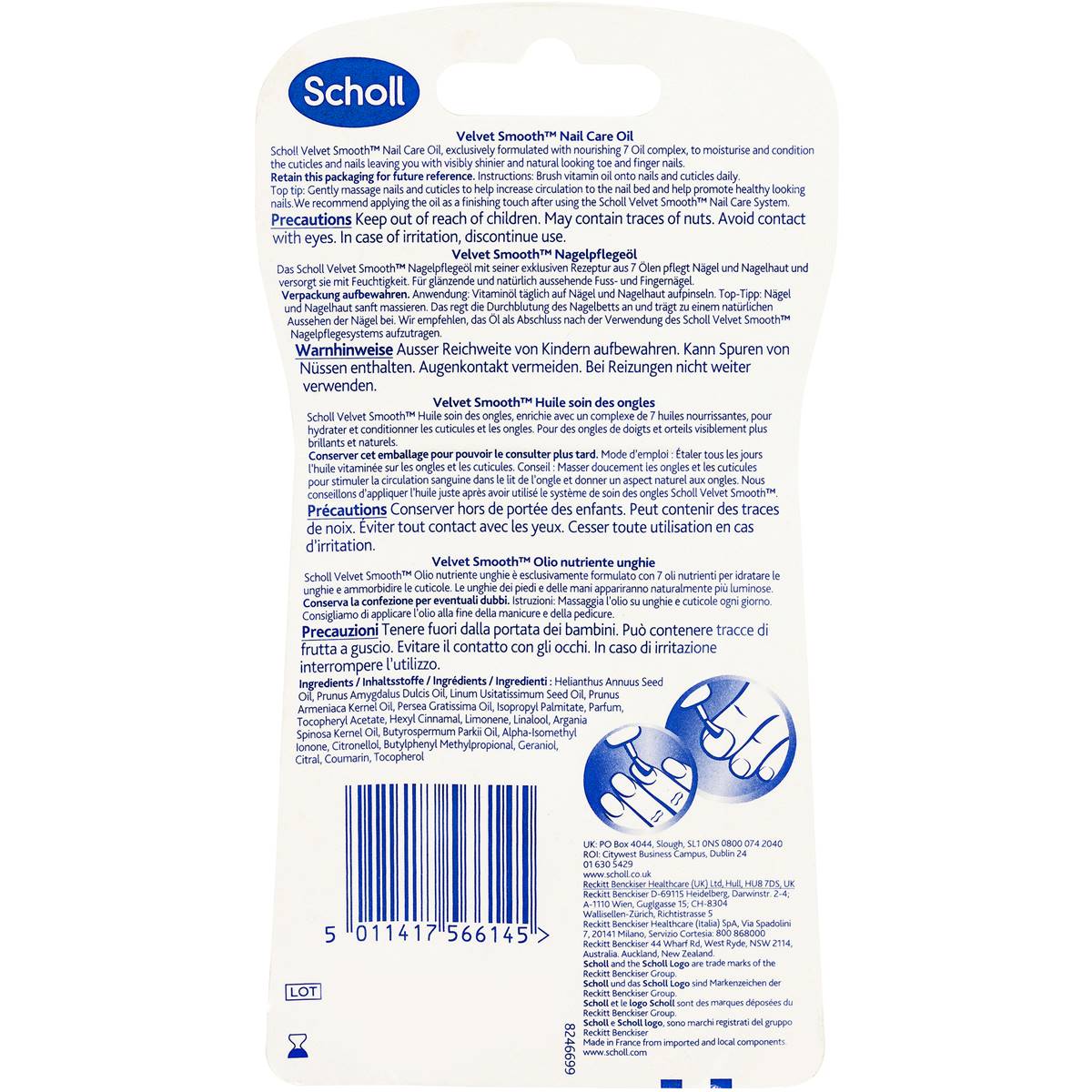 Scholl Velvet Smooth Nail Care Oil 7.5ml | Woolworths