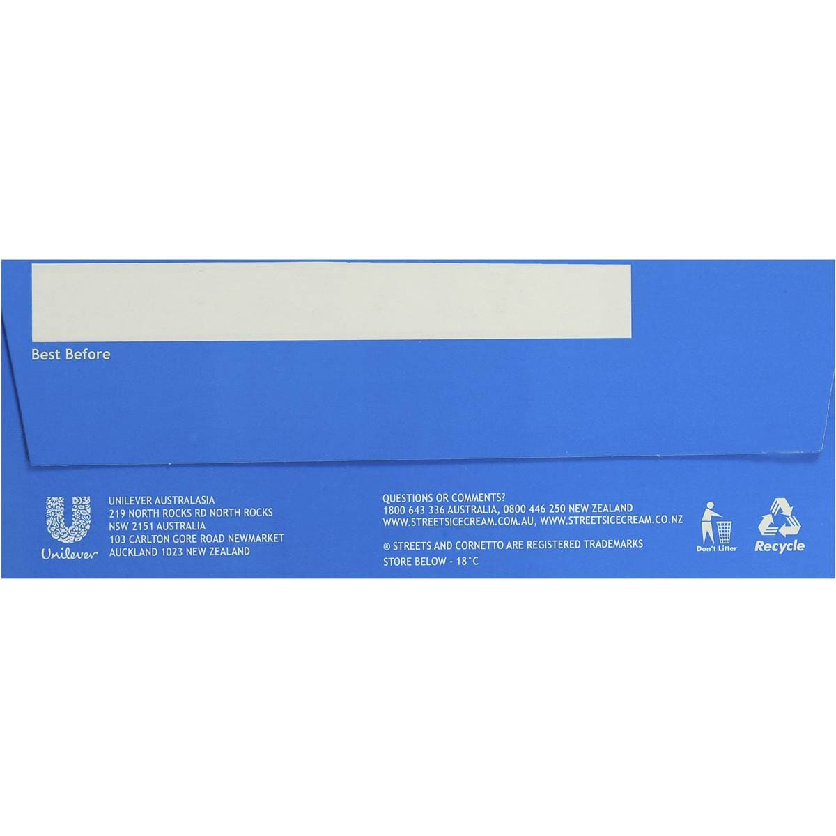 Cornetto Classic Ice Cream Classic Vanilla 4 Pack | Woolworths