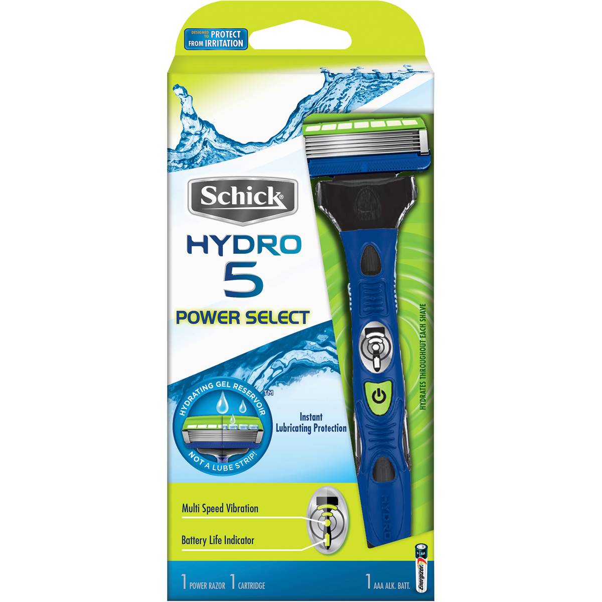 Schick Hydro Razor Power Select Kit Each | Woolworths