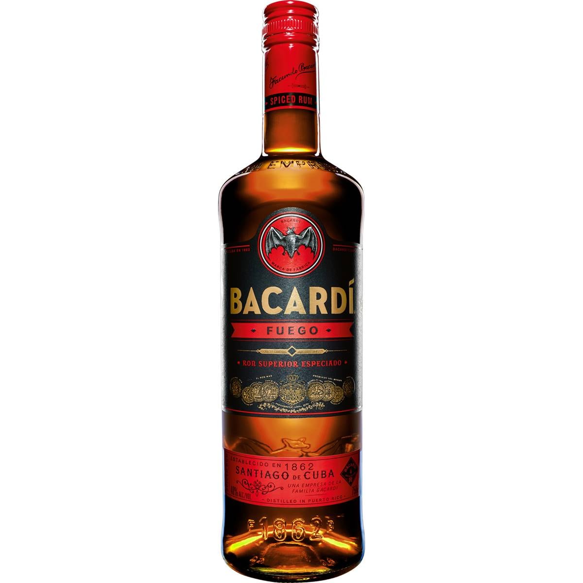Bacardi Carta Fuego Red Spiced Rum Bottle 700ml | Woolworths