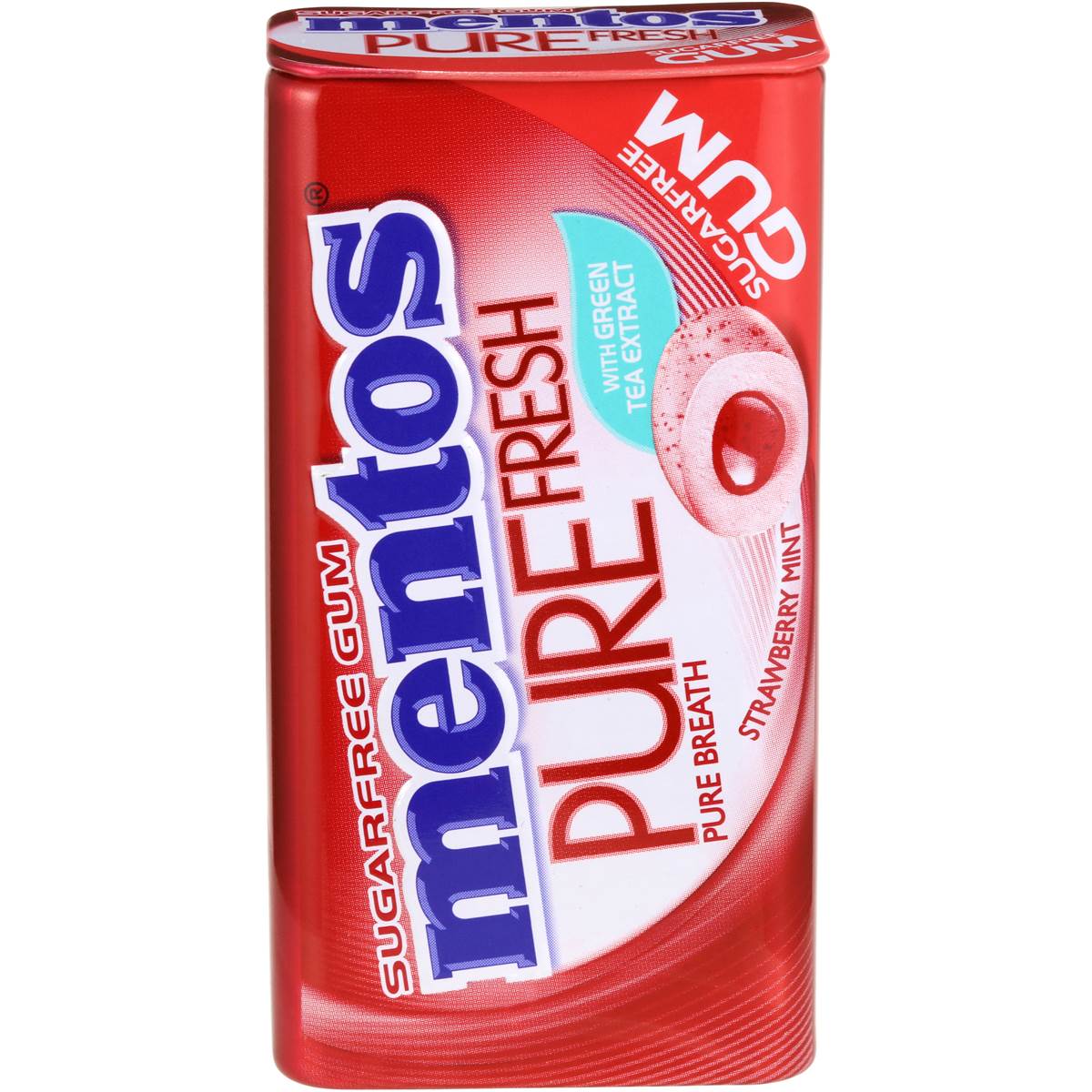 Mentos Pure Fresh Gum Strawberry 29g Tin | Woolworths