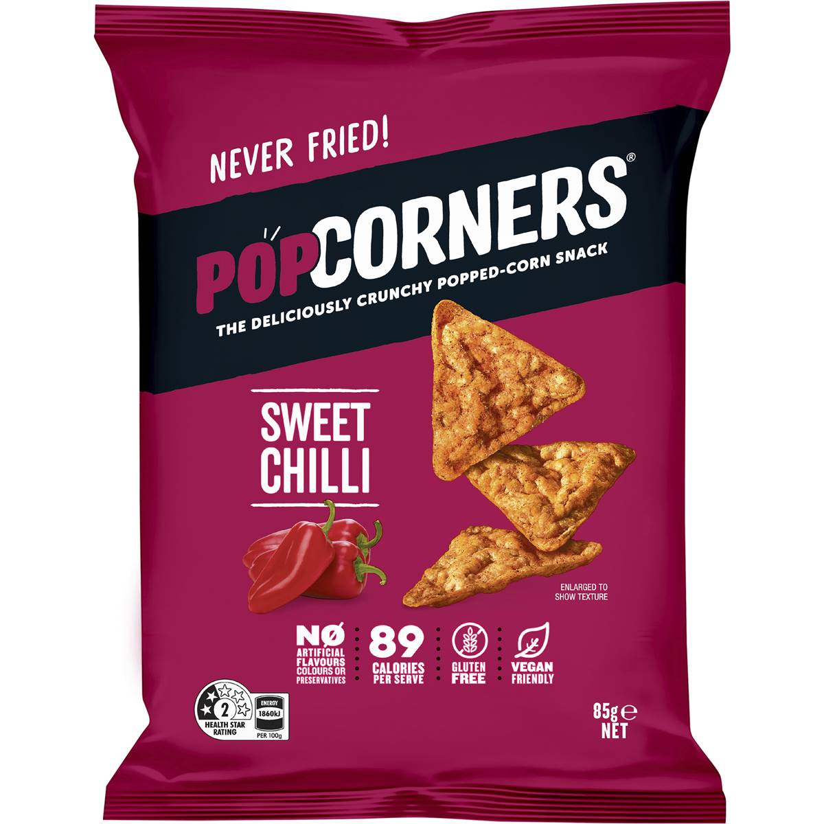 Pop Corners Sweet Chilli 85g | Woolworths
