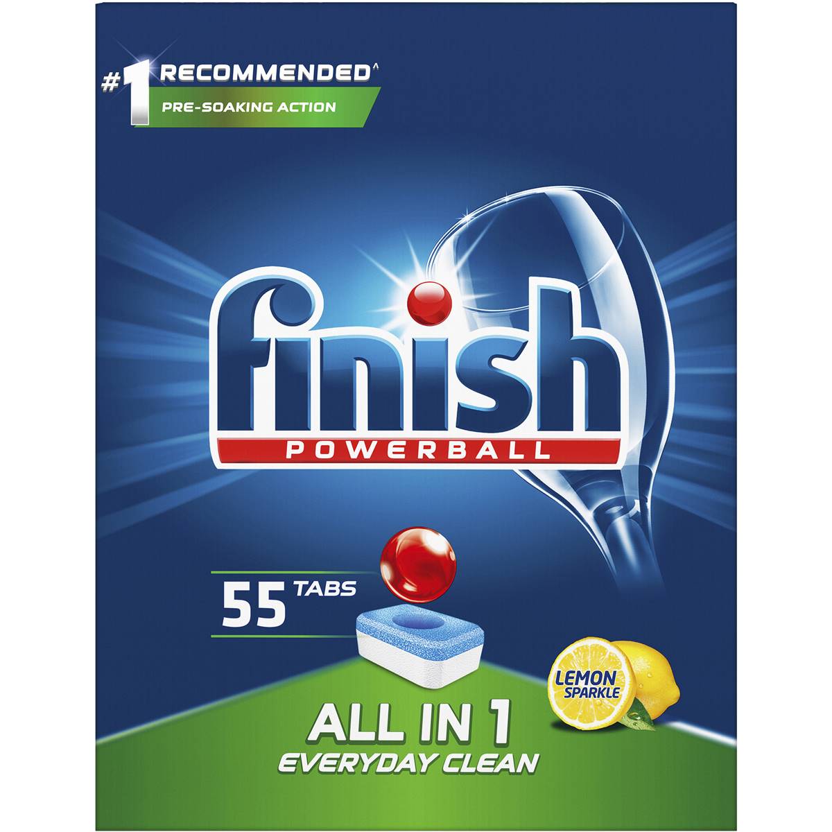 Finish Dishwashing Tablets All In 1 55 Pack | Woolworths
