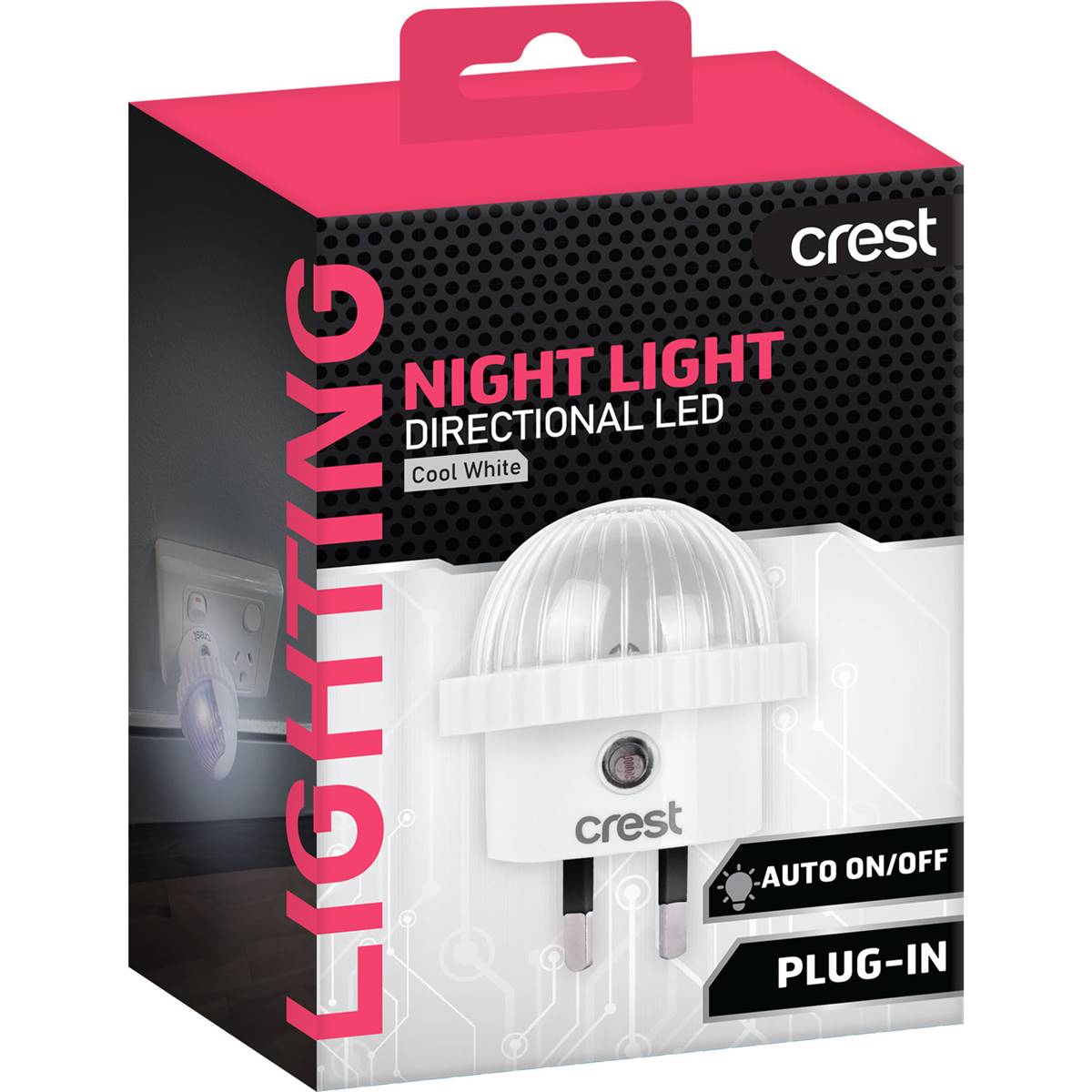 Crest Night Light Directional Led Each | Woolworths