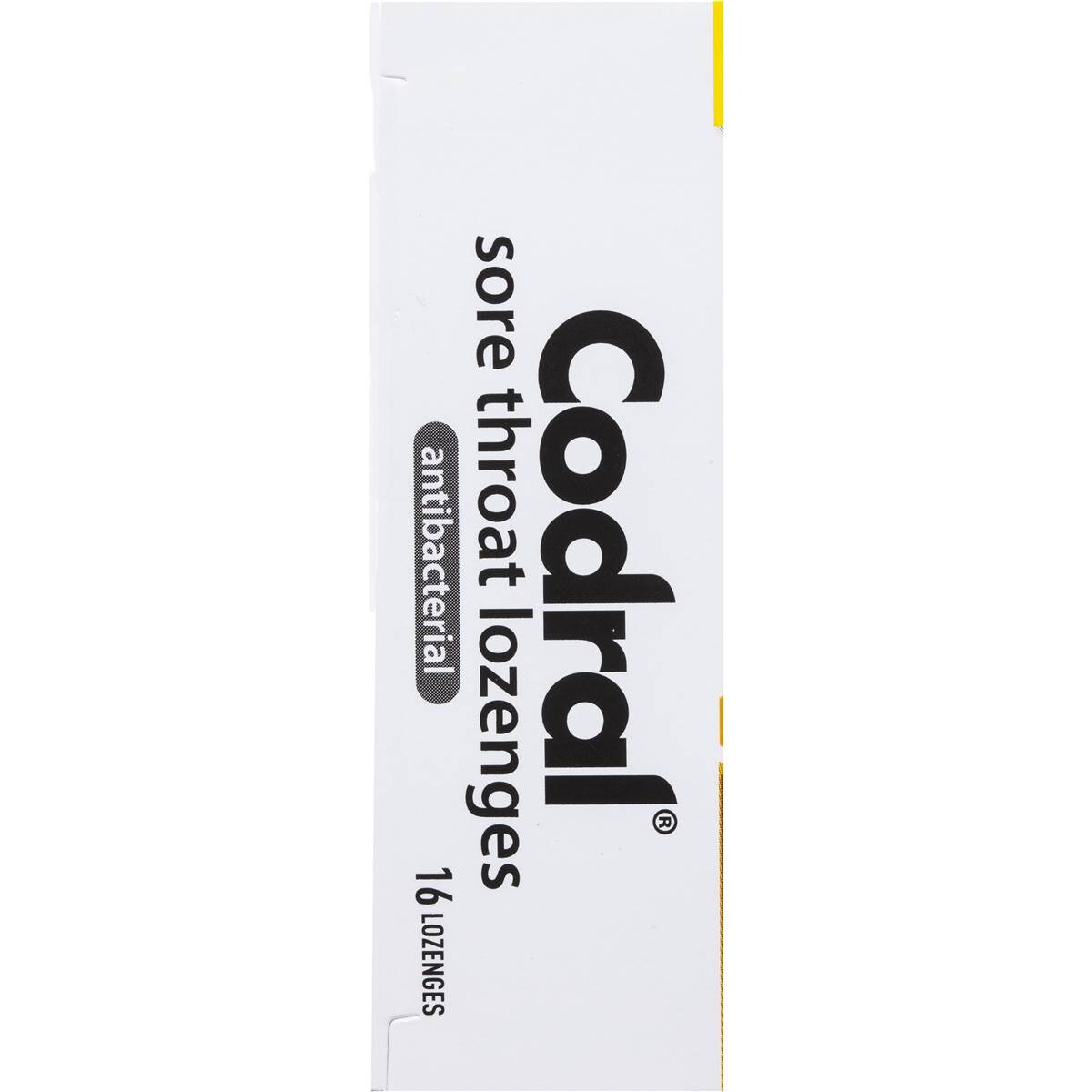 Codral Antibacterial Throat Lozenge Soothing Honey And Lemon 16 Pack ...