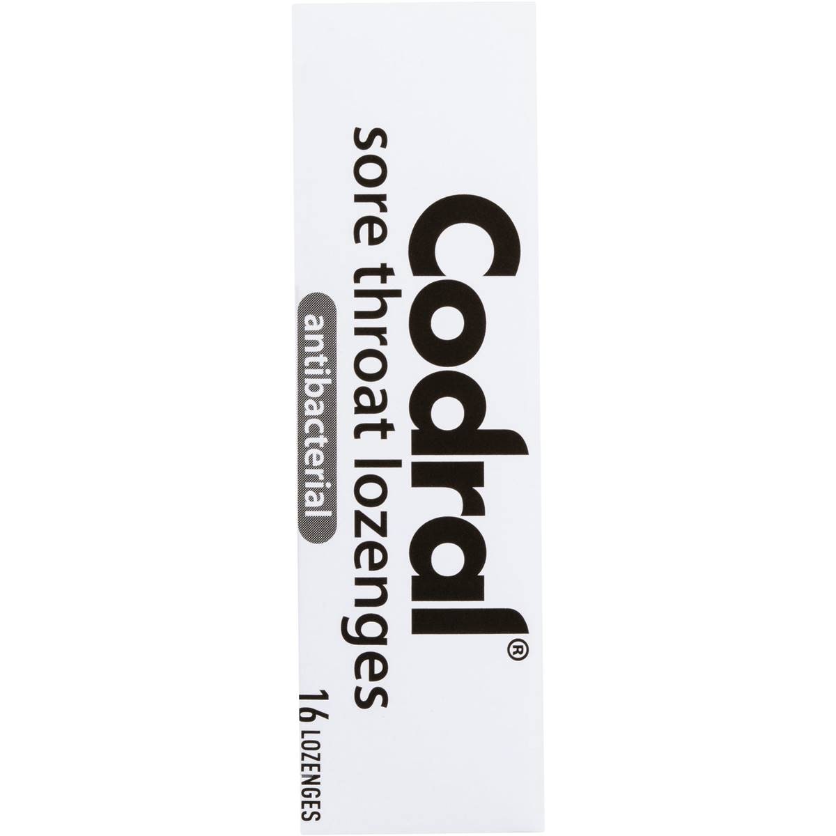 Codral Antibacterial Throat Lozenges Soothing Menthol 16 Pack | Woolworths