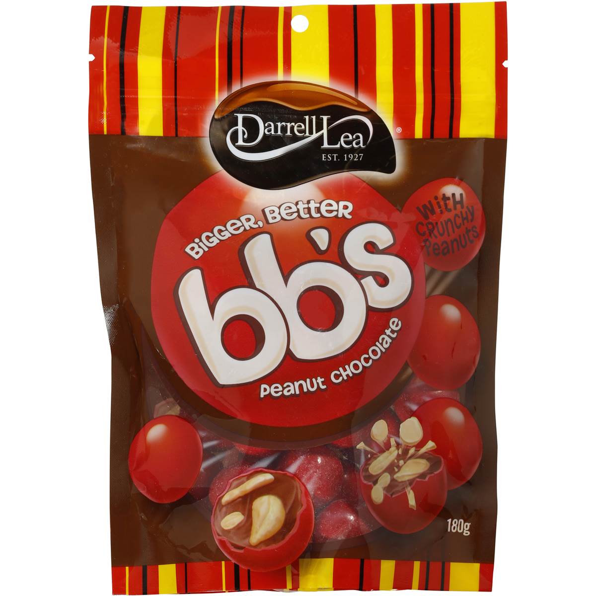 Darrell Lea Bb's Chocolate Balls Peanut 180g Bag | Woolworths