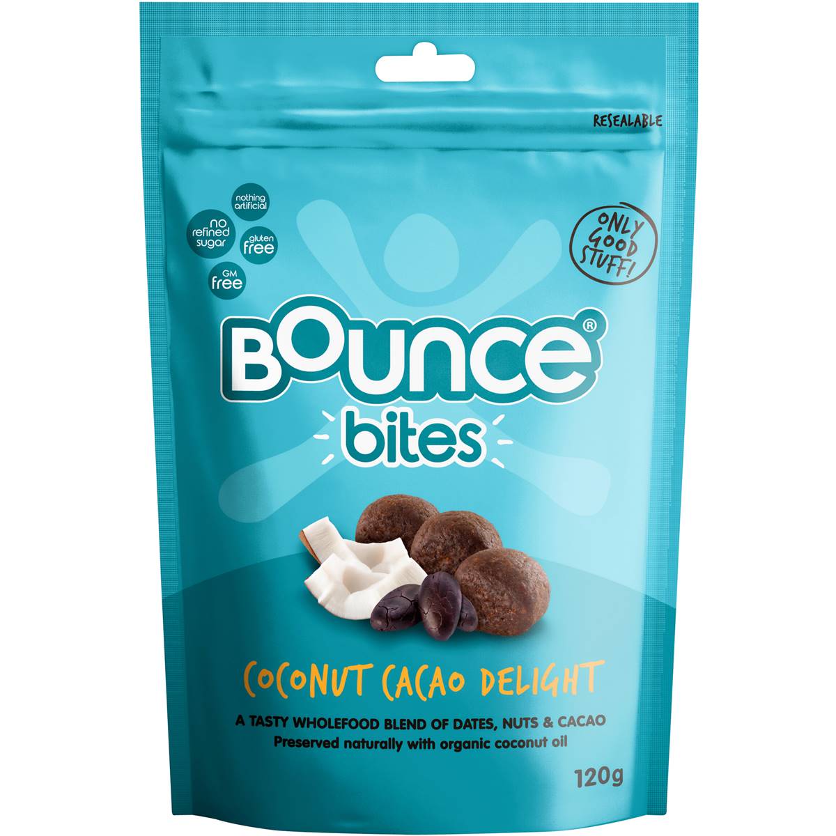 Bounce Coconut Cacao Bites 120g | Woolworths