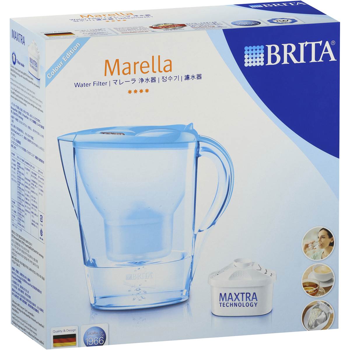 Brita Marella Jug Light Blue 2.5l each | Woolworths