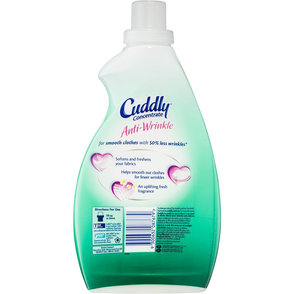 Cuddly Concentrate Fabric Softener Conditioner Anti-wrinkle 900ml ...
