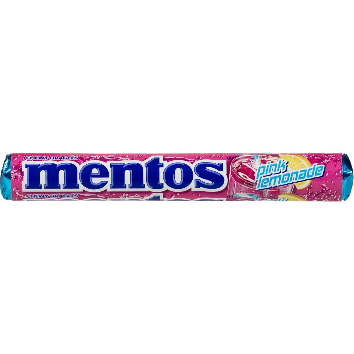 Mentos Mints Pink Lemonade 37.5g Roll | Woolworths