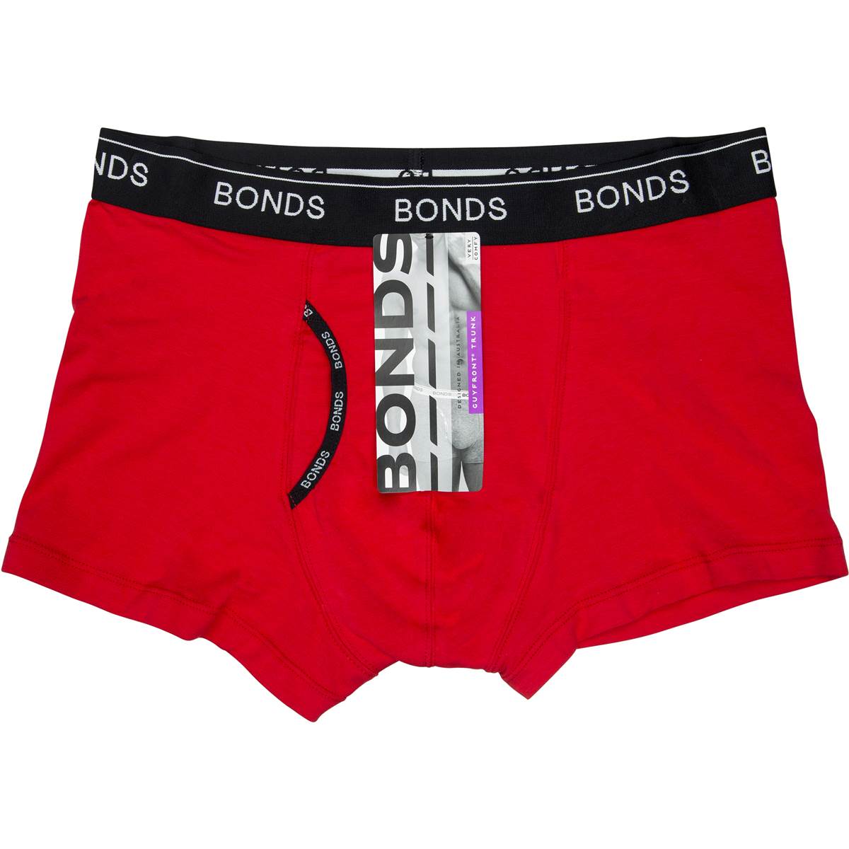 Bonds Mens Guy Front Trunk Luxe Red L Each | Woolworths