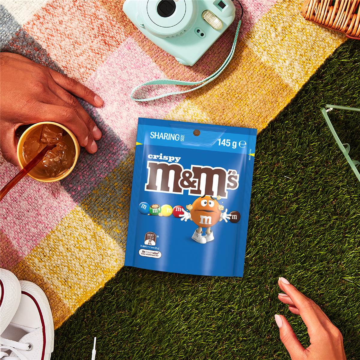 M&m's Crispy Milk Chocolate Snack & Share Bag 145g | Woolworths