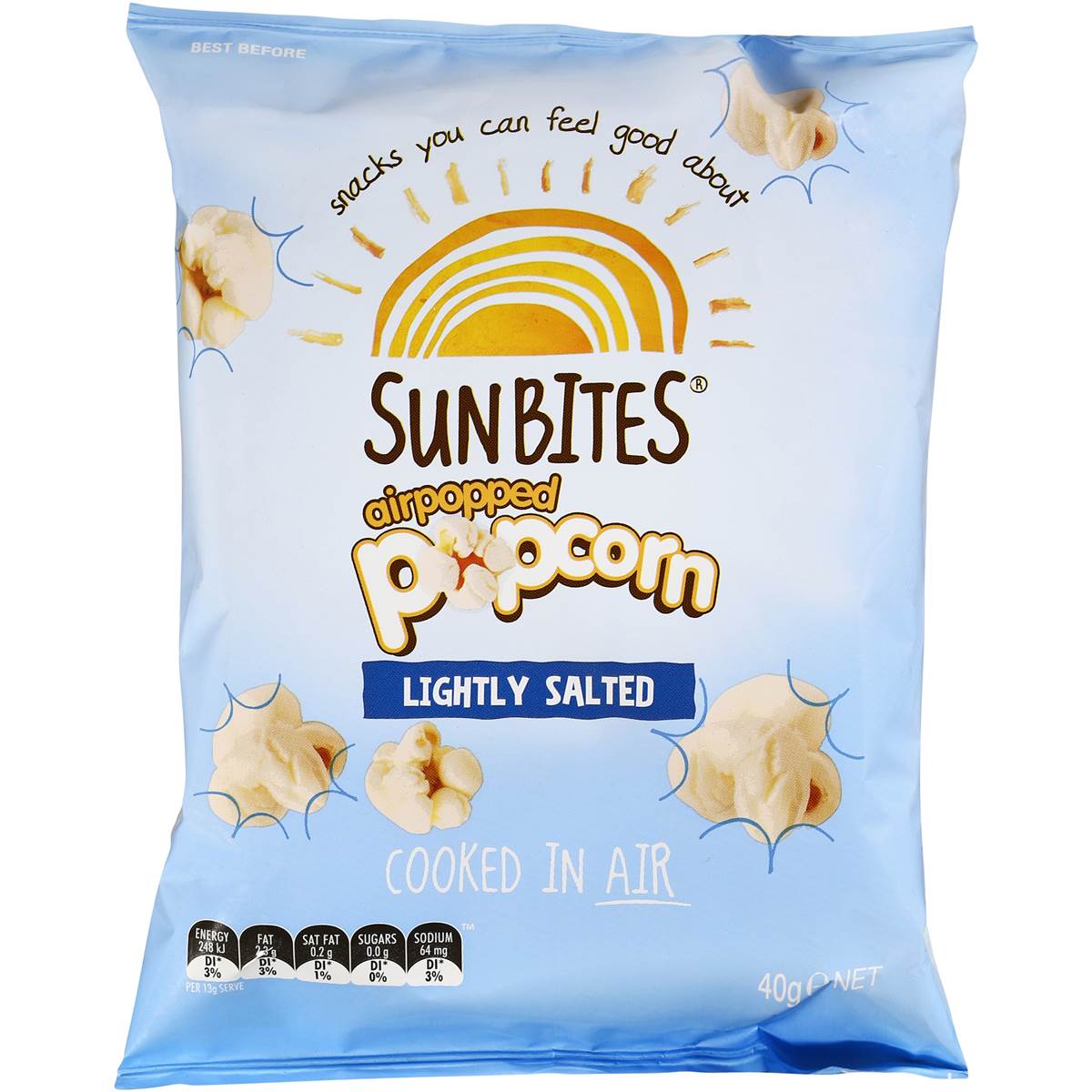 Sunbites Popcorn Lightly Salted 40g | Woolworths