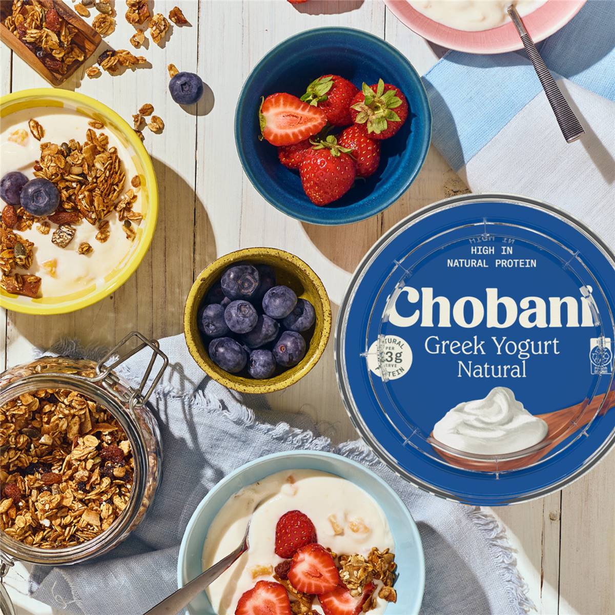 Chobani Greek Yogurt Natural Whole Milk 907g | Woolworths