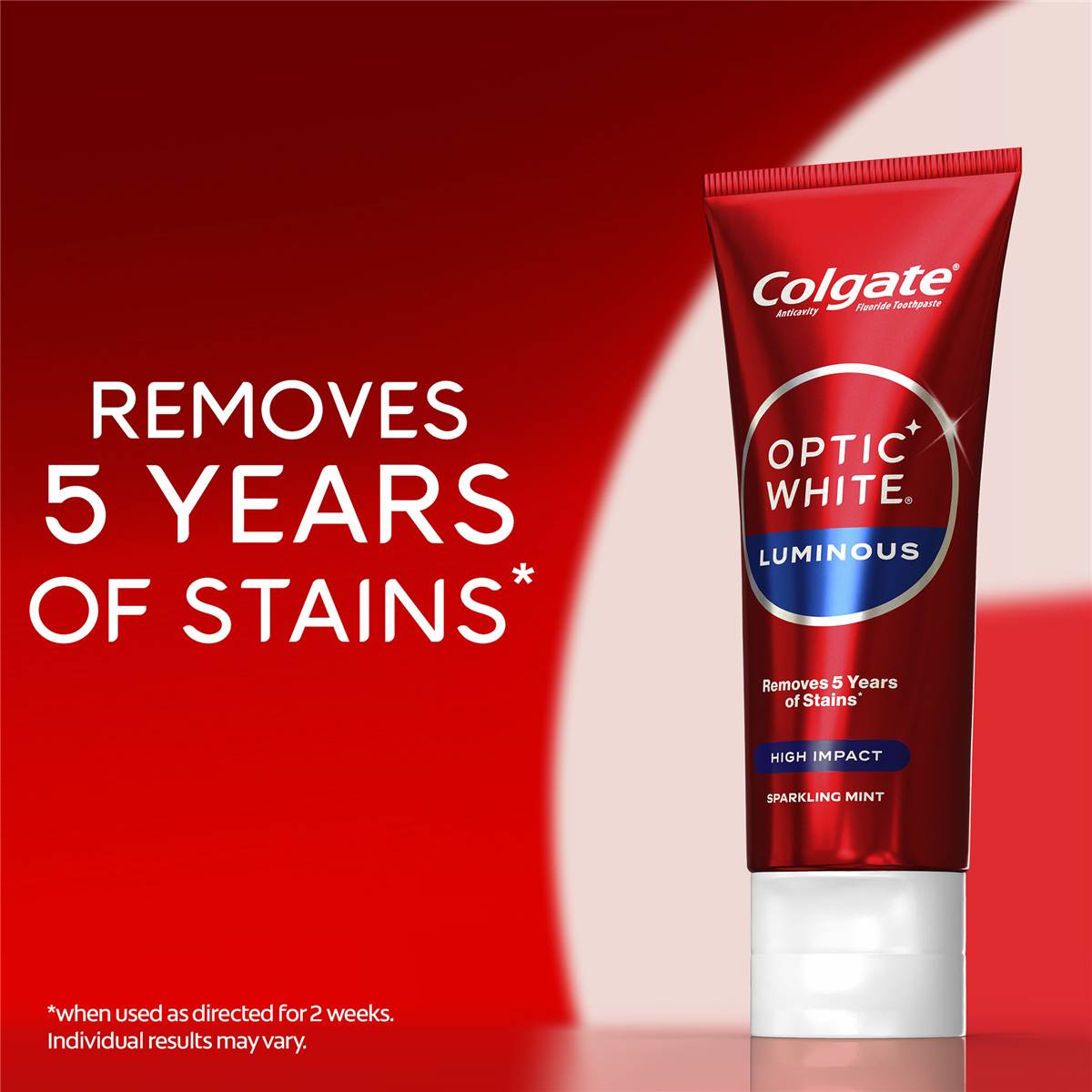 Colgate Teeth Whitening Toothpaste Optic White Expert High Impact 85g ...
