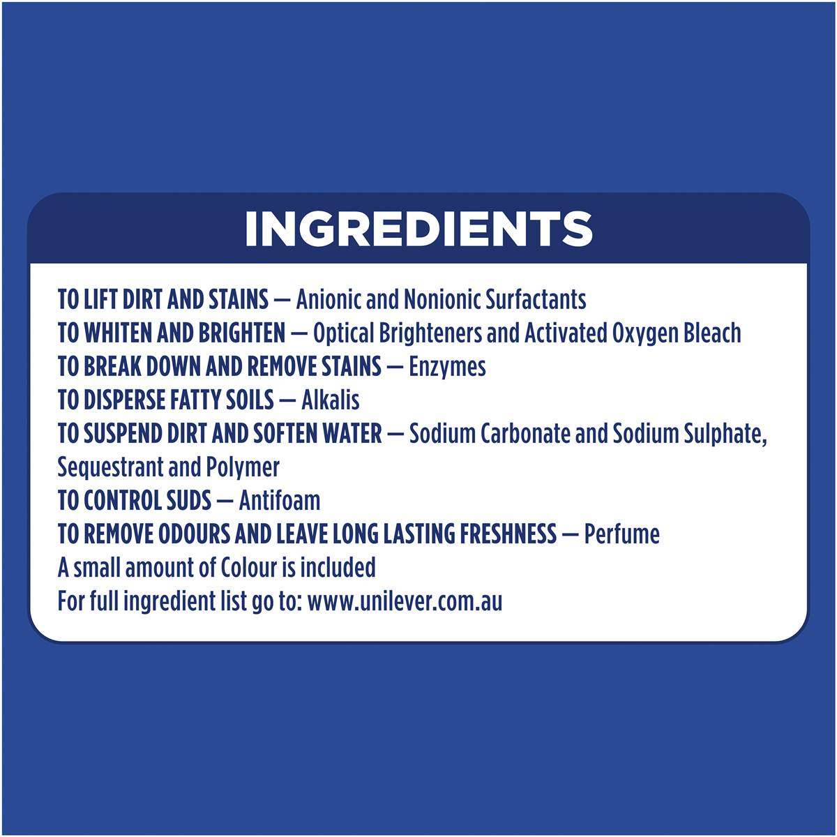 Omo Active Clean Laundry Washing Powder Front & Top Loader 5kg | Woolworths