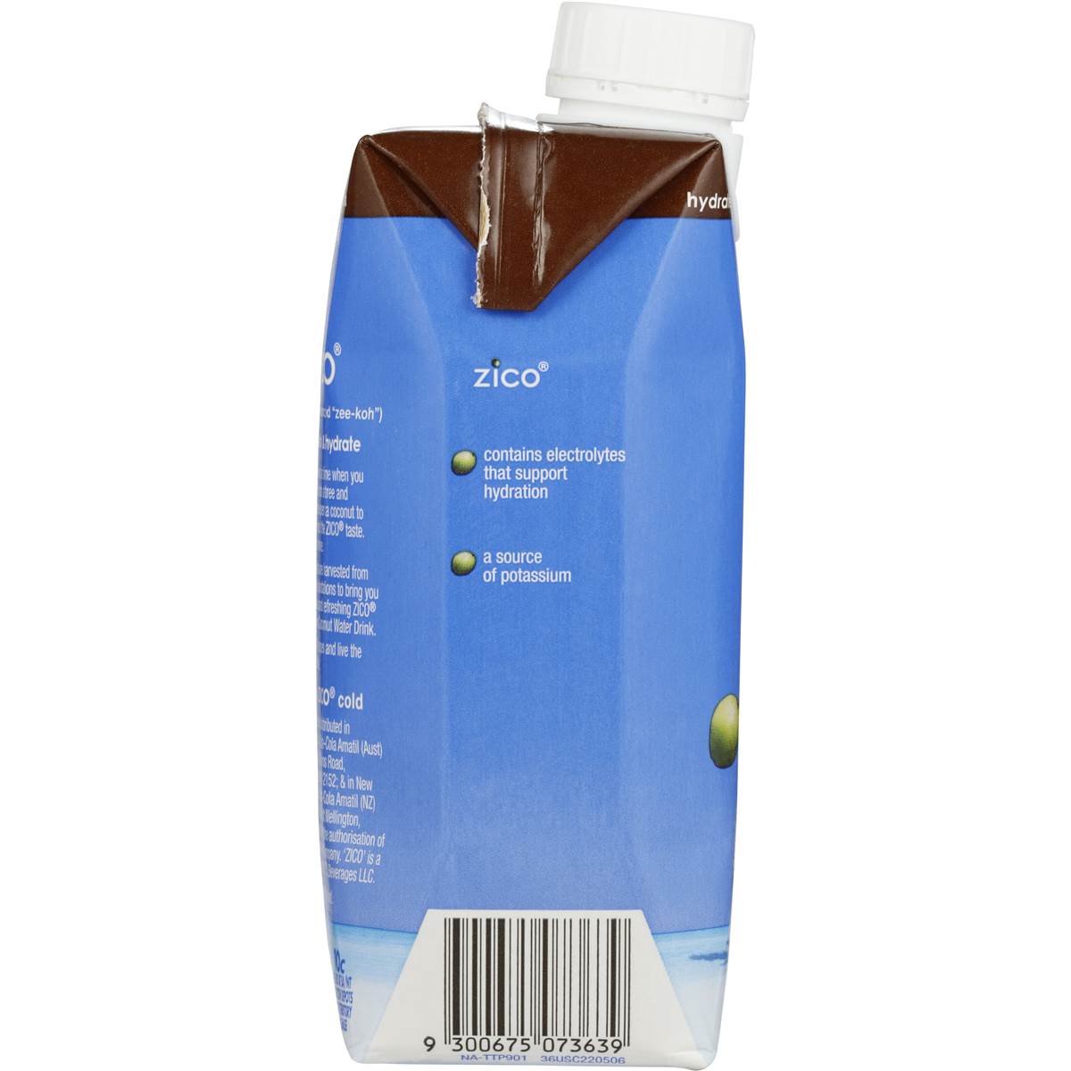 Zico Coconut Water Chocolate 330ml Bottle | Woolworths