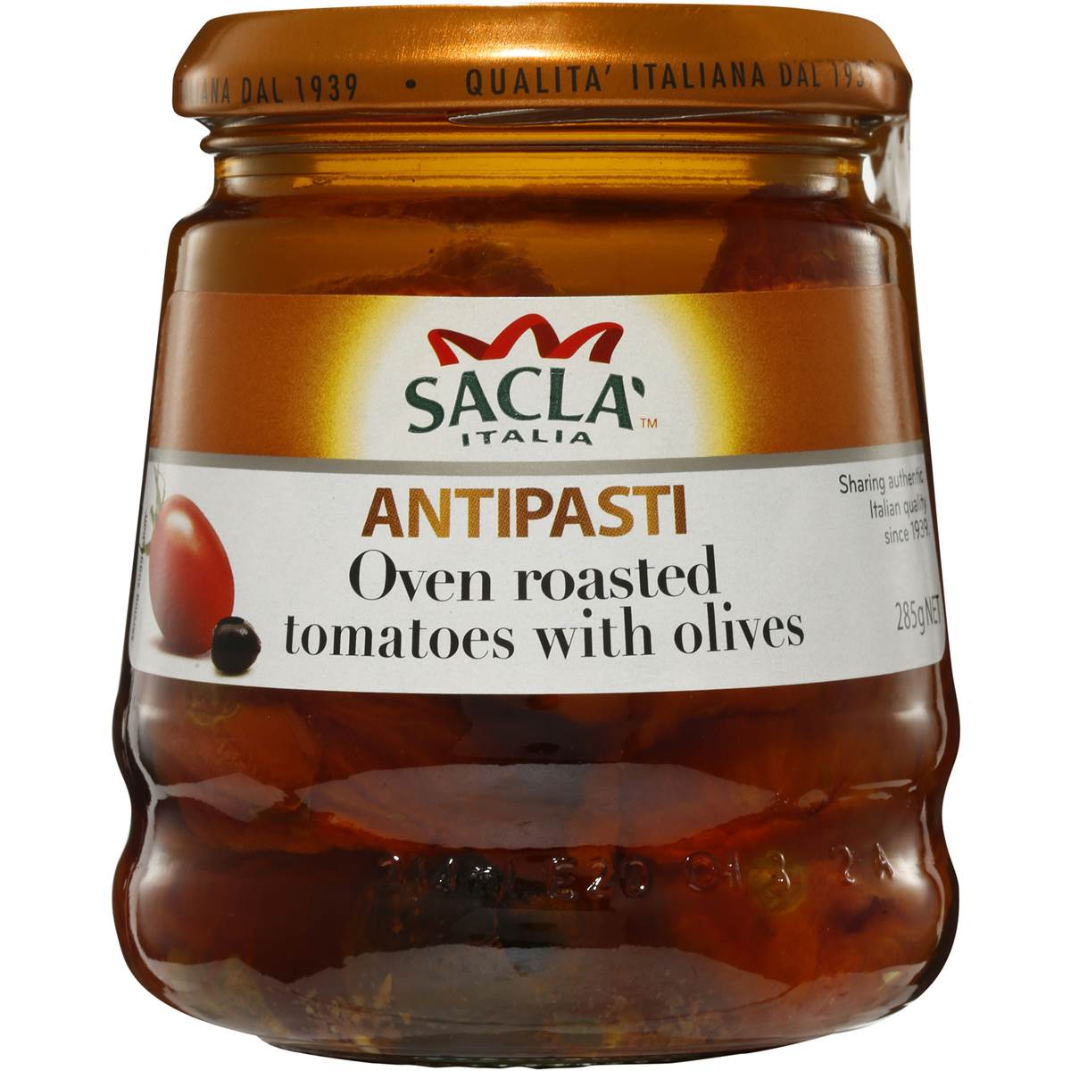 Sacla Oven Roasted Tomatoes With Olives 285g | Woolworths